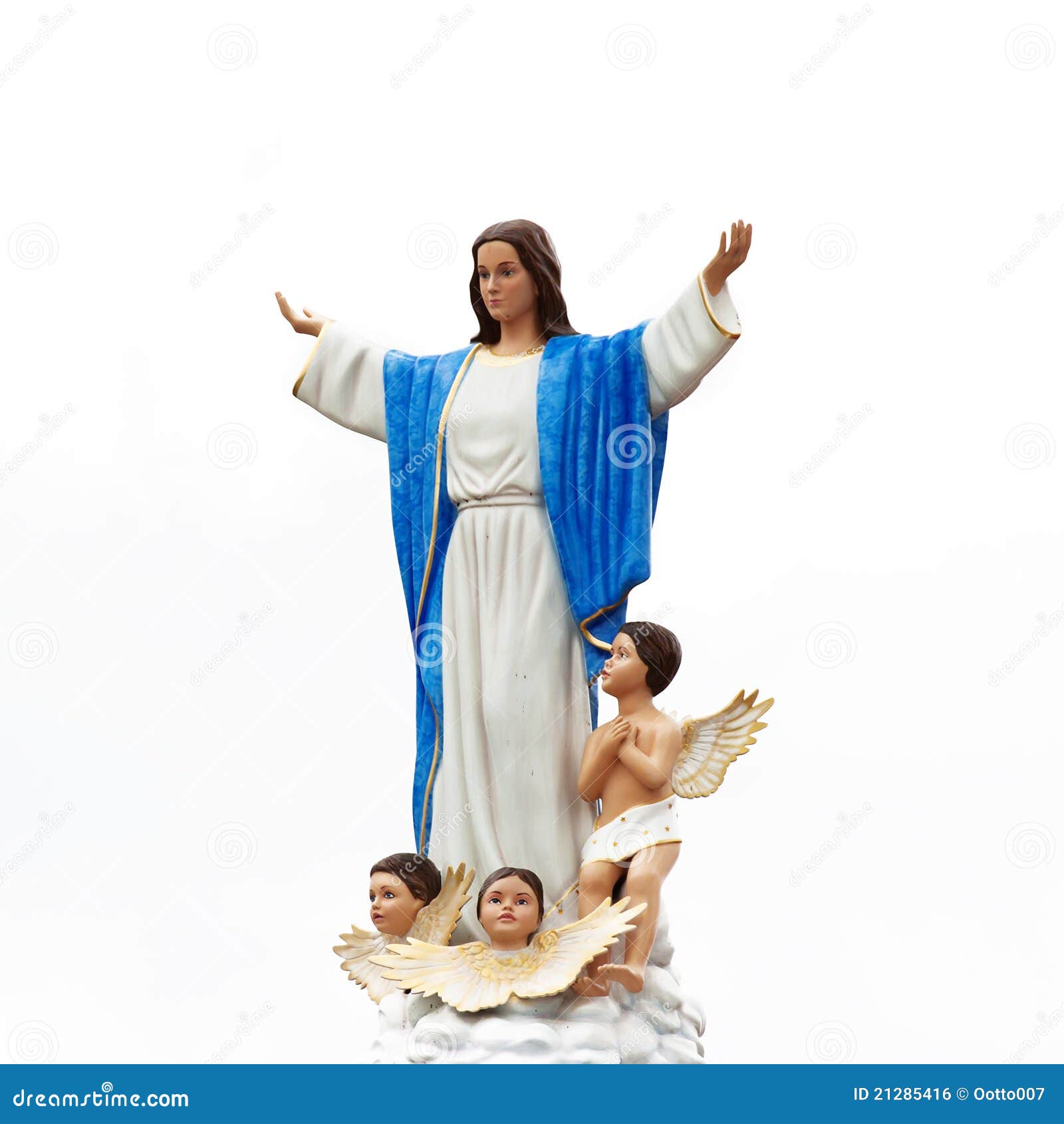 Maria Statue Standing On Big Socket Royalty-Free Stock Photography ...