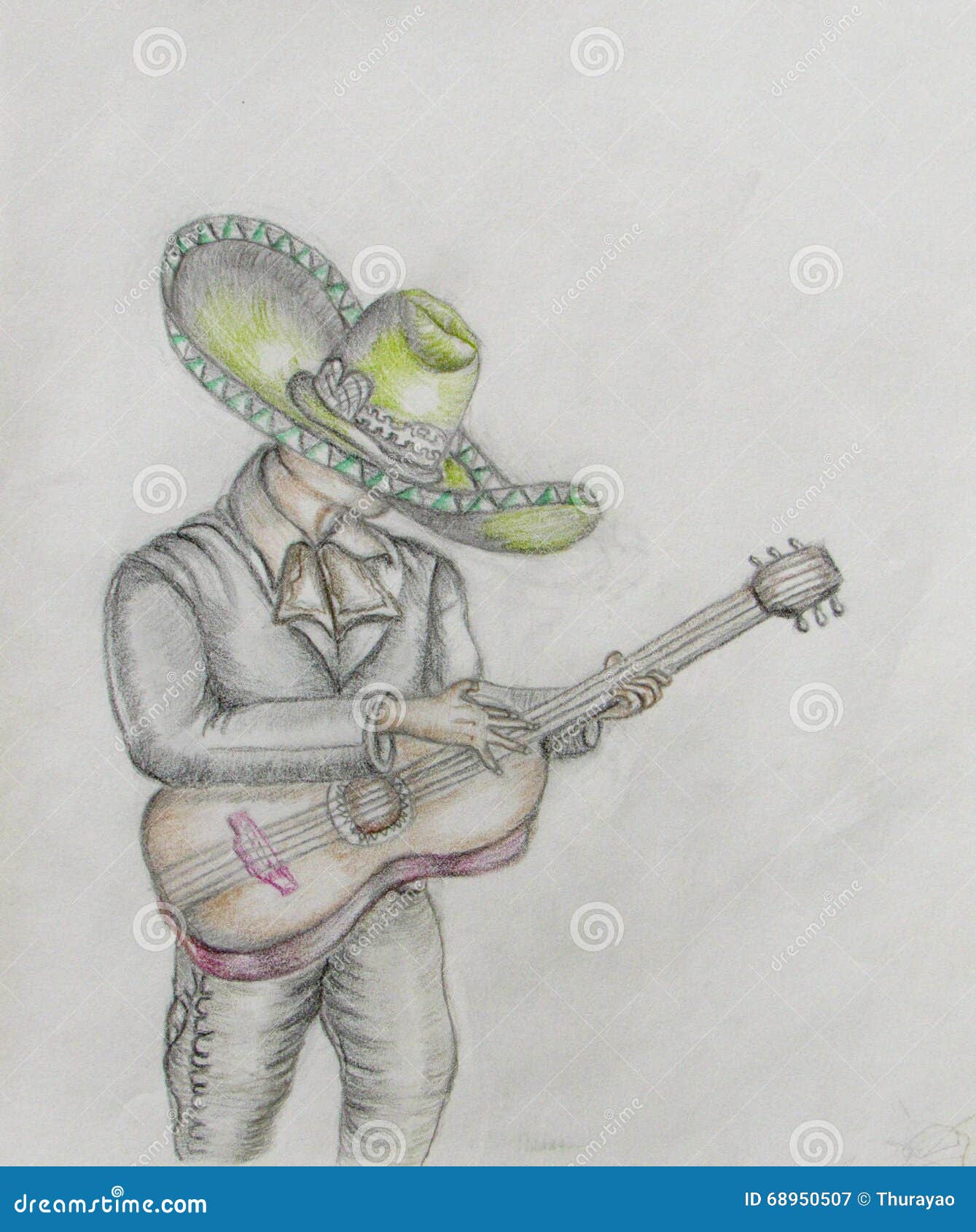 Mariachi stock illustration. Illustration of culture - 68950507