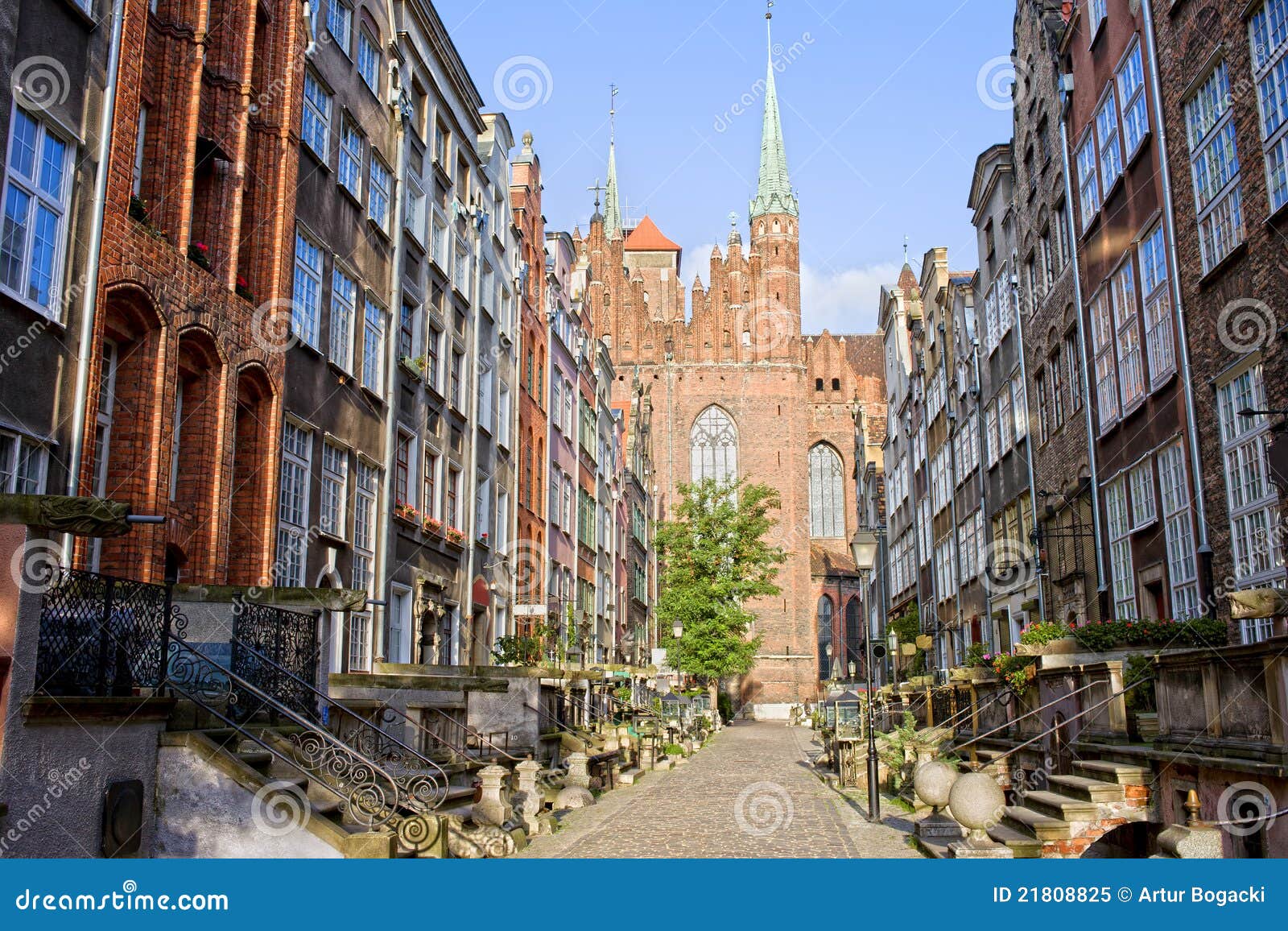 Mariacka Street in Gdansk stock image. Image of danzig - 21808825
