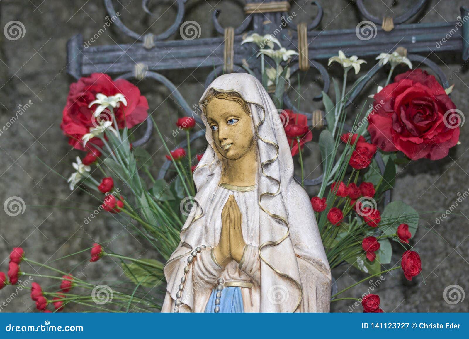 Marian Devotion in the Mountains Stock Image - Image of catholic, faith ...