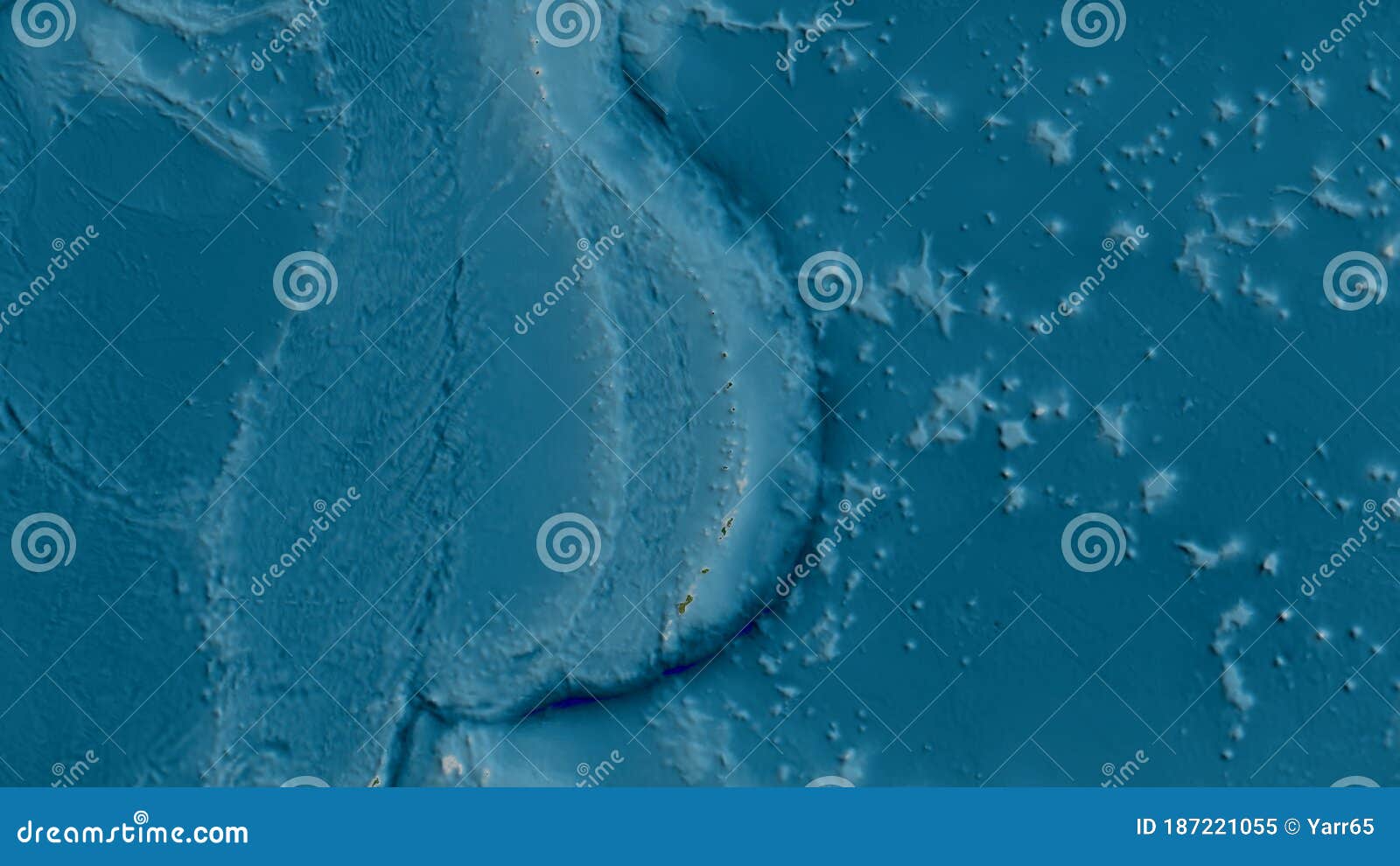 Mariana Tectonic Plate - Raster. Satellite Stock Illustration ...