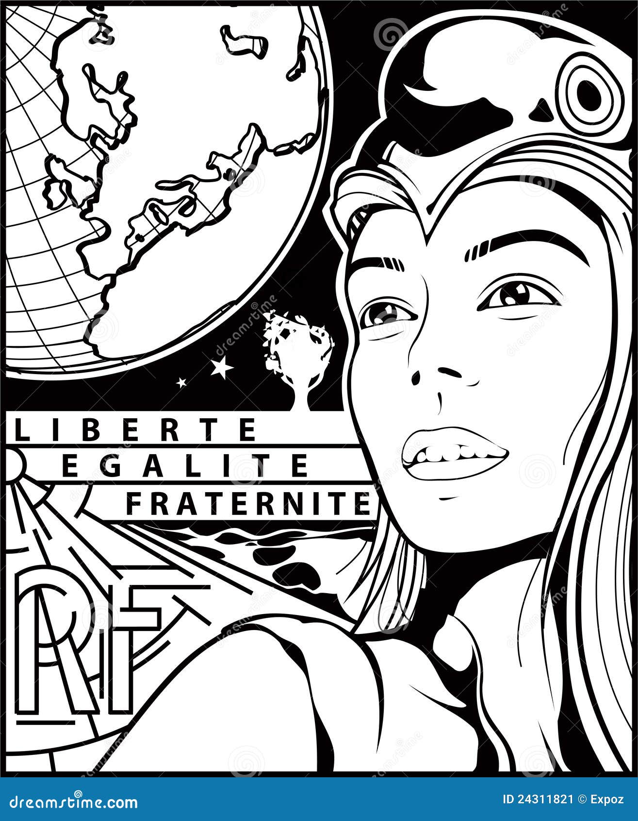 Marianne stock illustration. Illustration of nation, france - 24311821