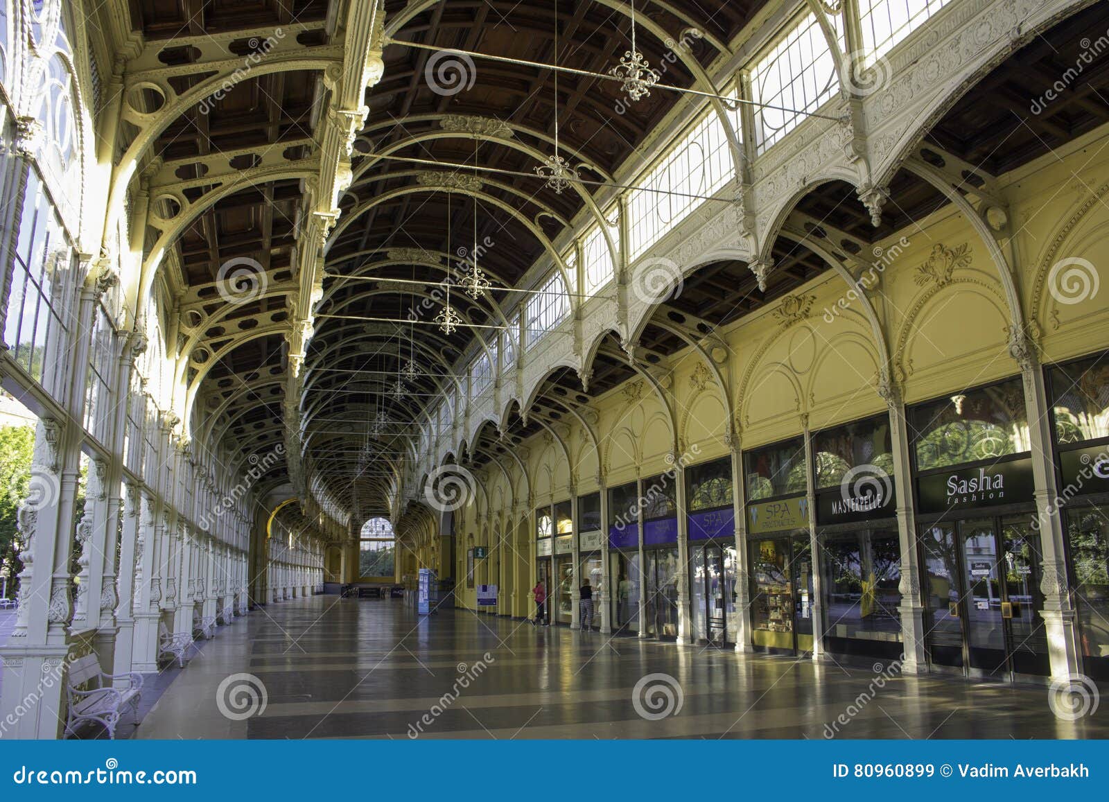 Marianske lazne, kolonada stock image. Image of mineral - 80960899