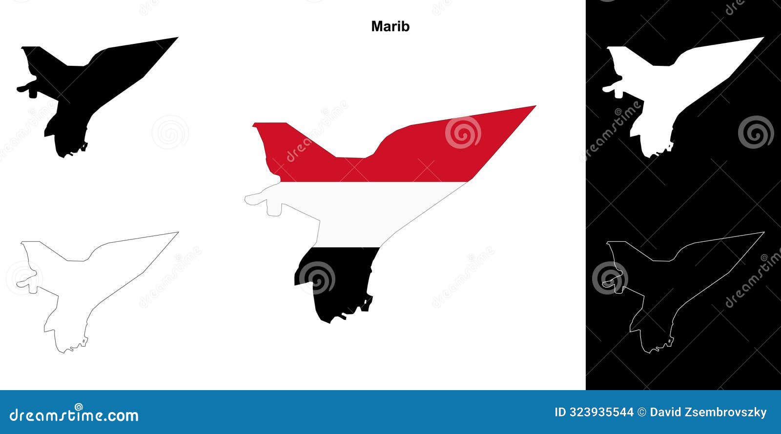 Marib outline map stock illustration. Illustration of boundary - 323935544