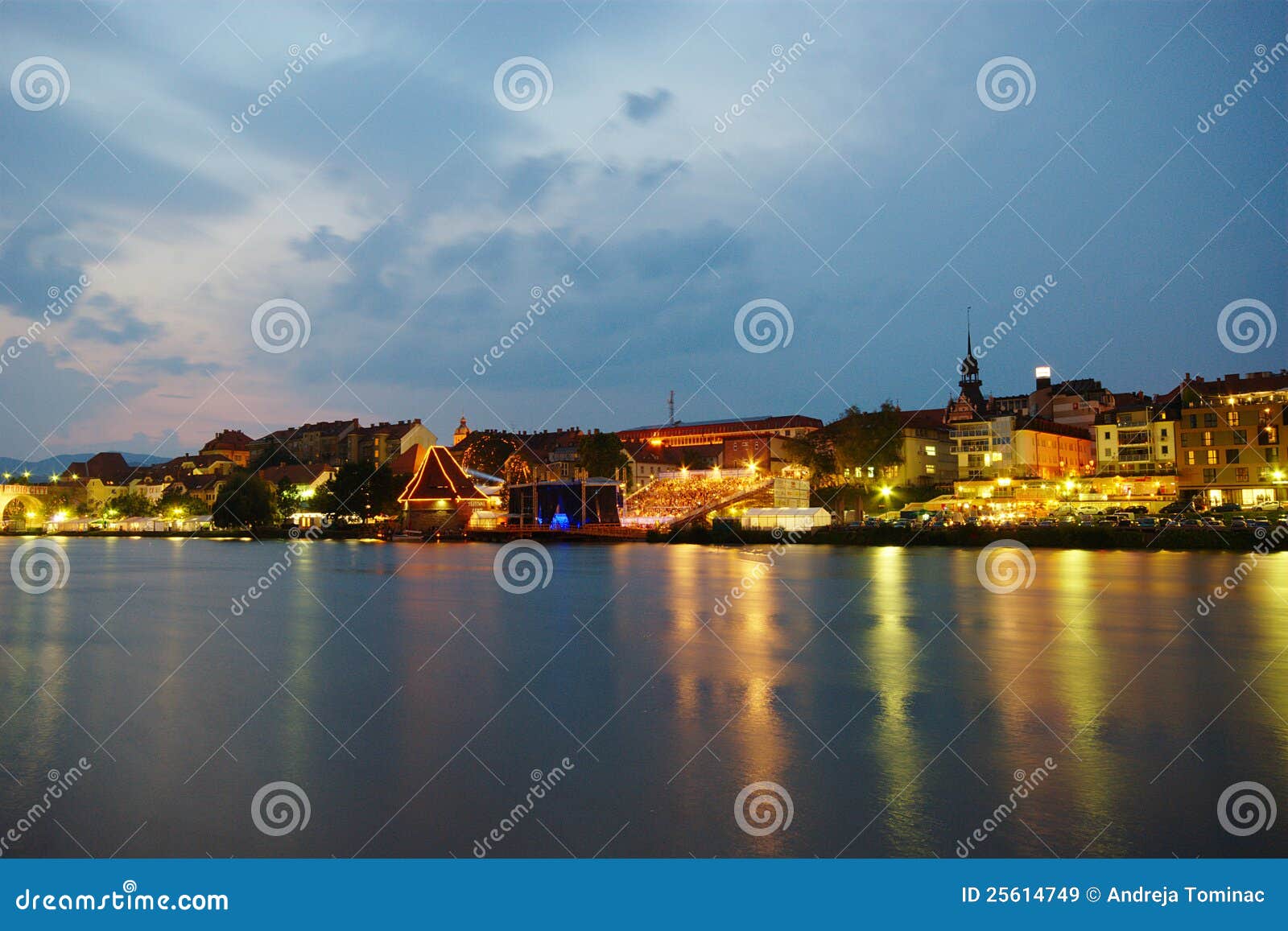Drava River Floating Wooden Cabin Royalty-Free Stock Photography ...