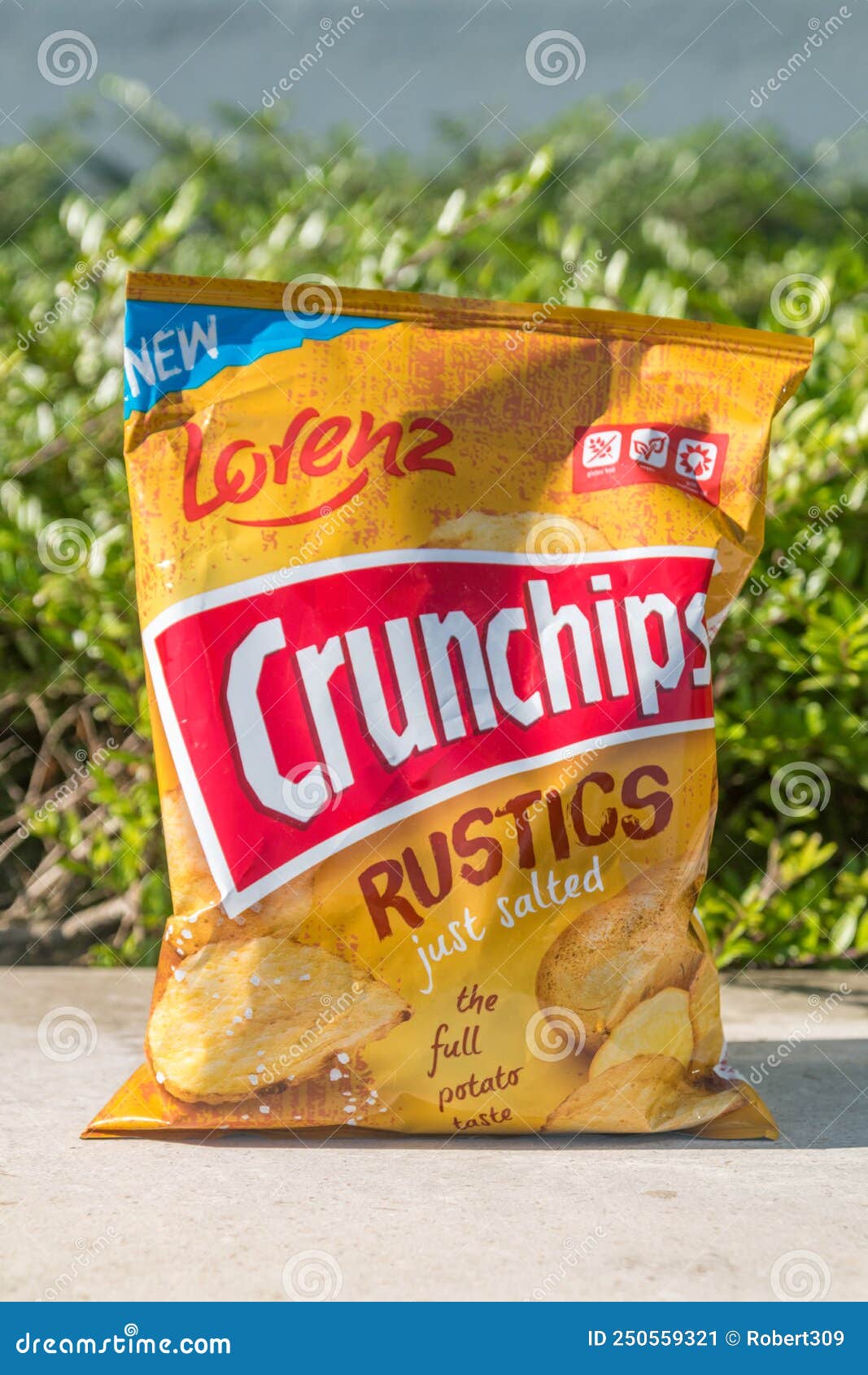 Lorenz Crunchips Rustics - Just Salted Potato Chips Editorial Photo ...