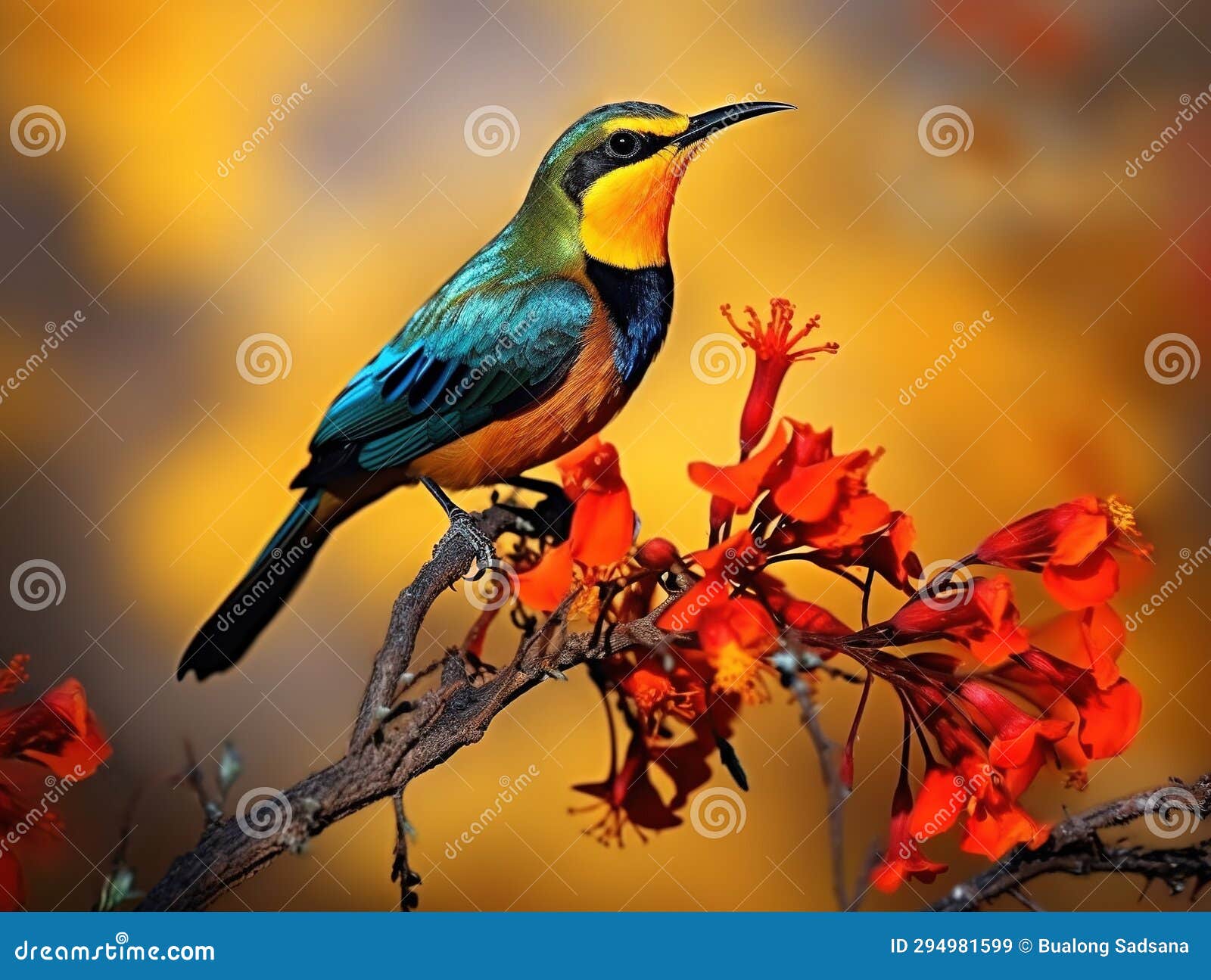 Marico Sunbird stock illustration. Illustration of elephant - 294981599