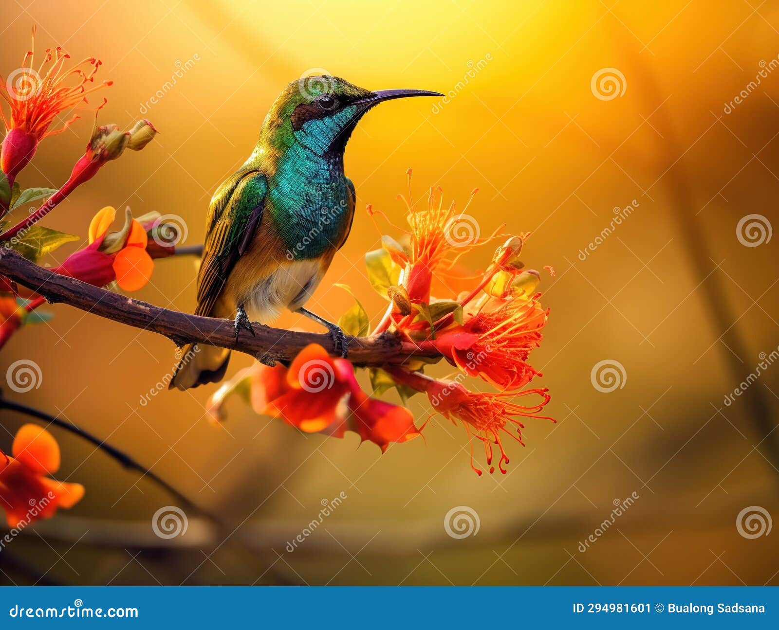 Marico Sunbird stock illustration. Illustration of safari - 294981601
