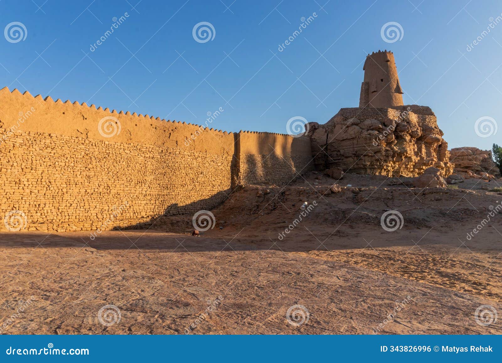 Marid Castle in Dumat Al Jandal, Saudi Arab Stock Photo - Image of ...