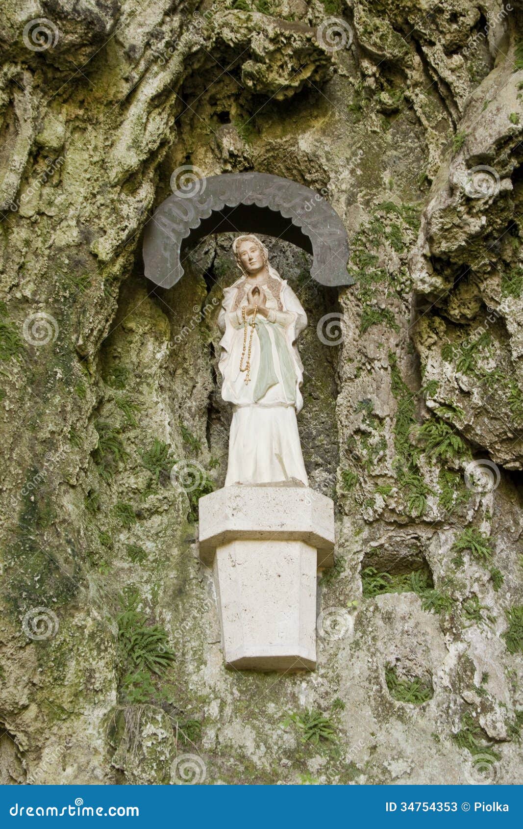 Marie statue stock image. Image of rock, christianity - 34754353