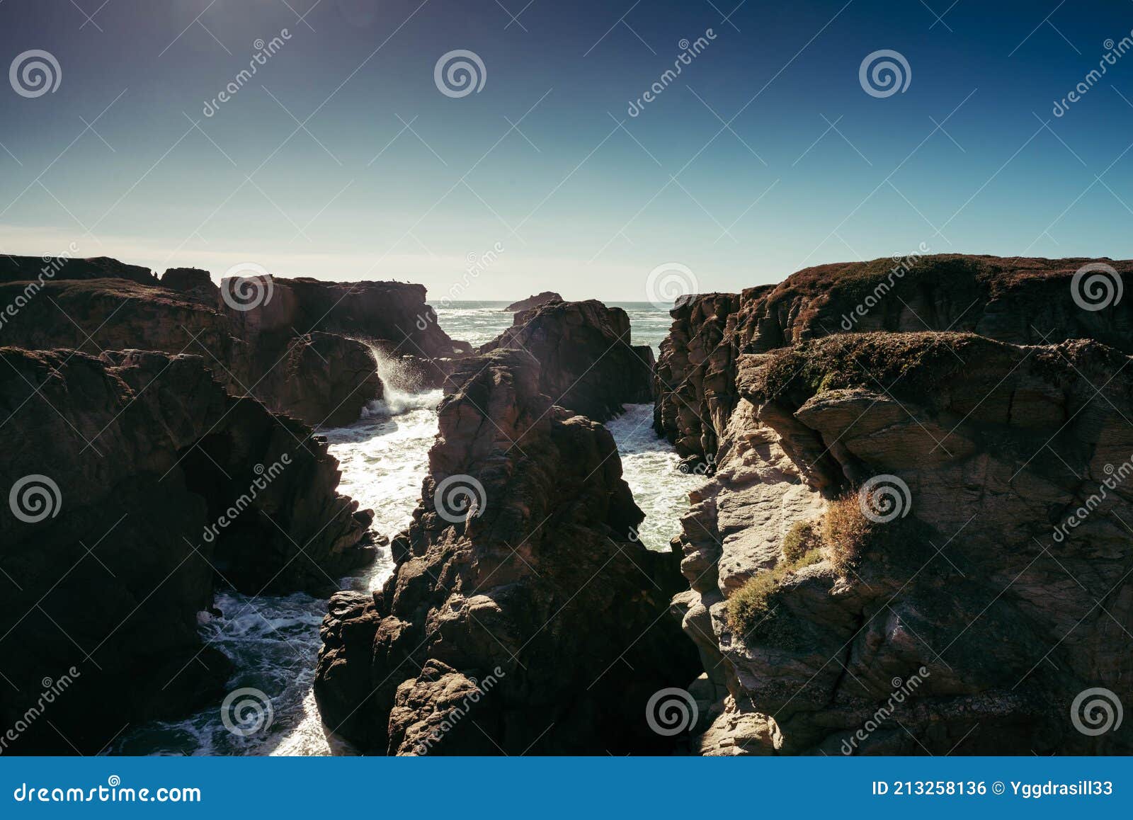 Marie Venell Cap Rocks on Quiberon Coast Stock Photo - Image of nature ...