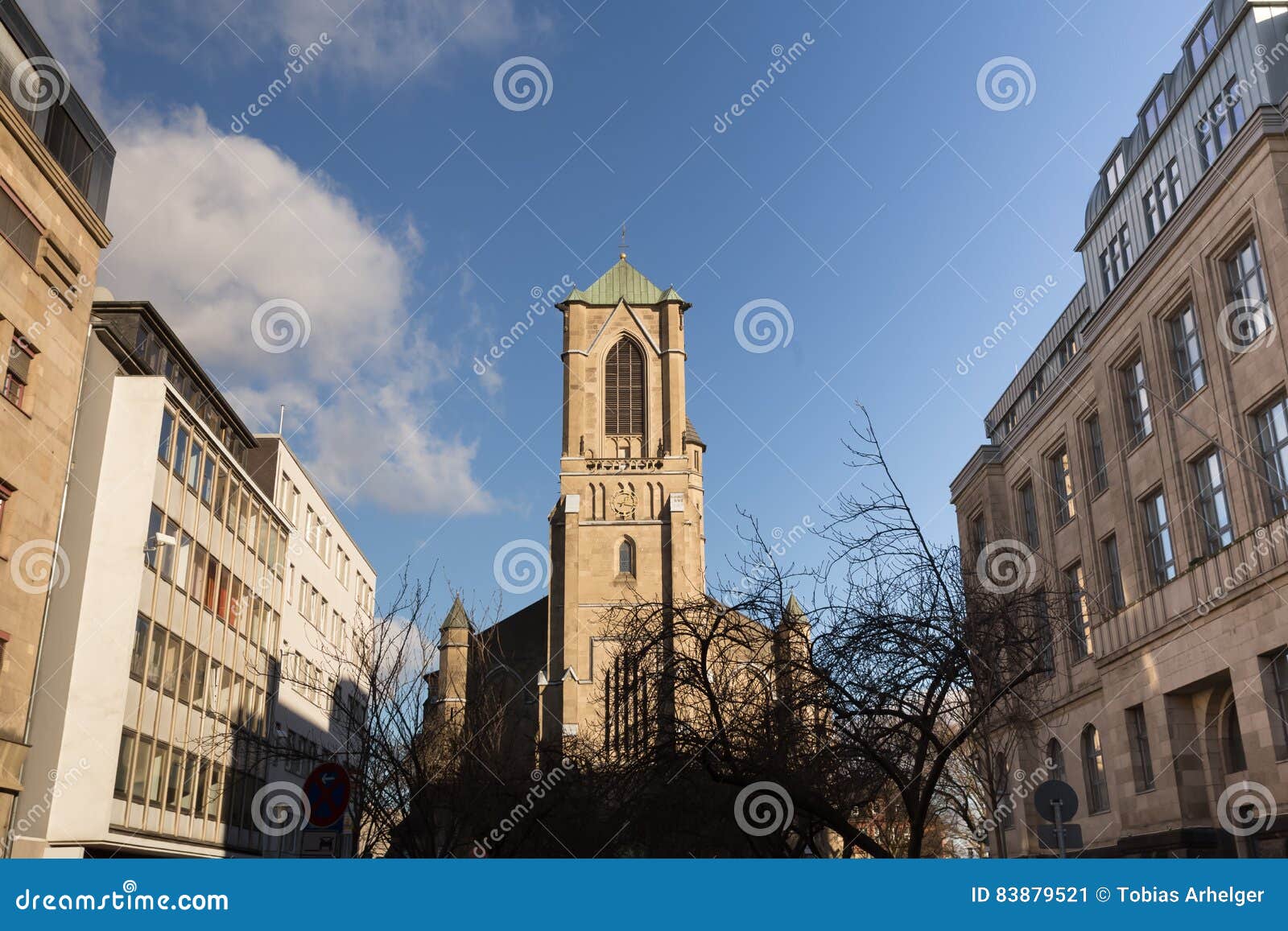 Marien Church Neuss Germany Stock Image - Image of dusseldorf, river ...