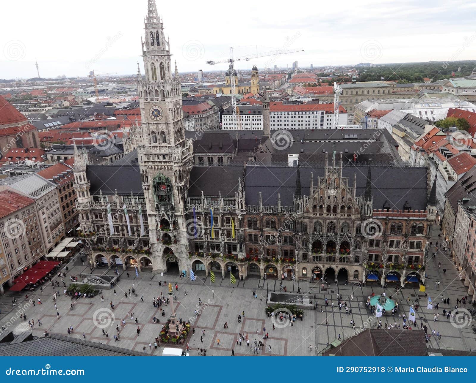 Marienplatz, Main Square in Munich. Germany Stock Photo - Image of ...
