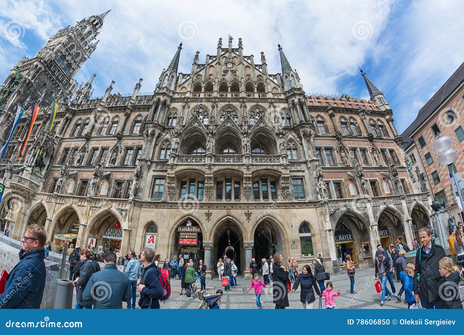 Marienplatz Square in Munich, Germany Editorial Image - Image of city ...