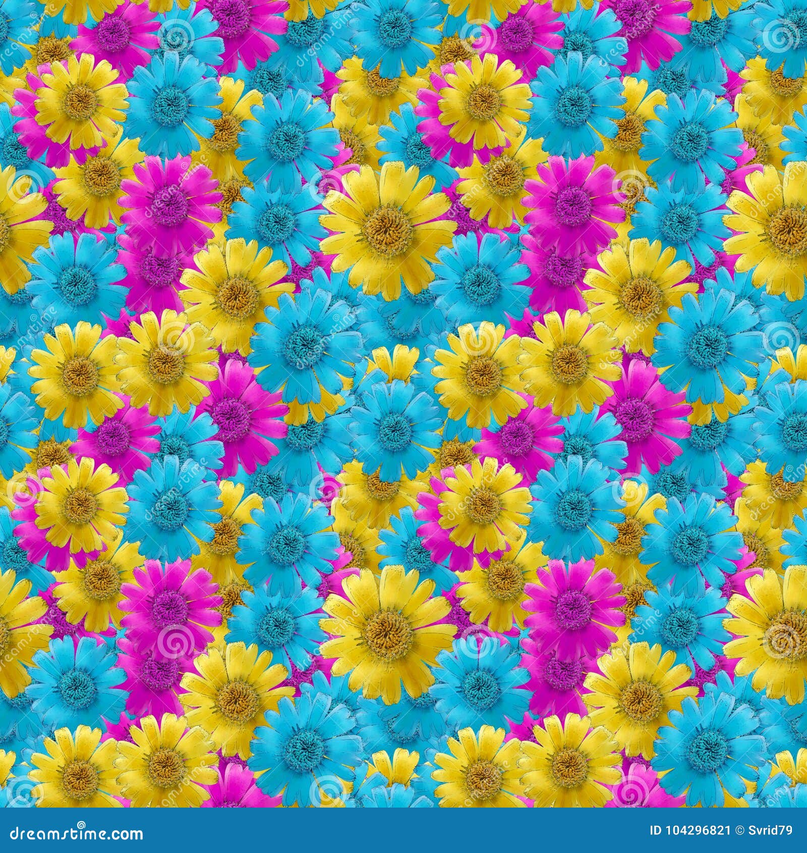 Marigold, Calendula Officinalis. Seamless Pattern Texture Stock ...