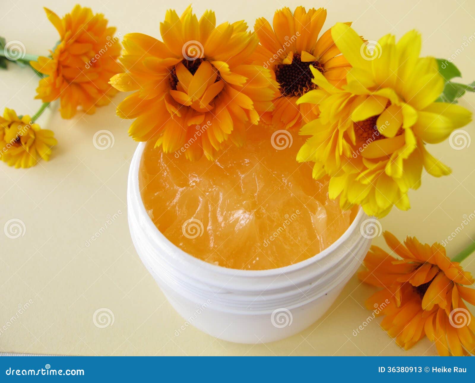 Marigold cream stock image. Image of cream, medicine - 36380913