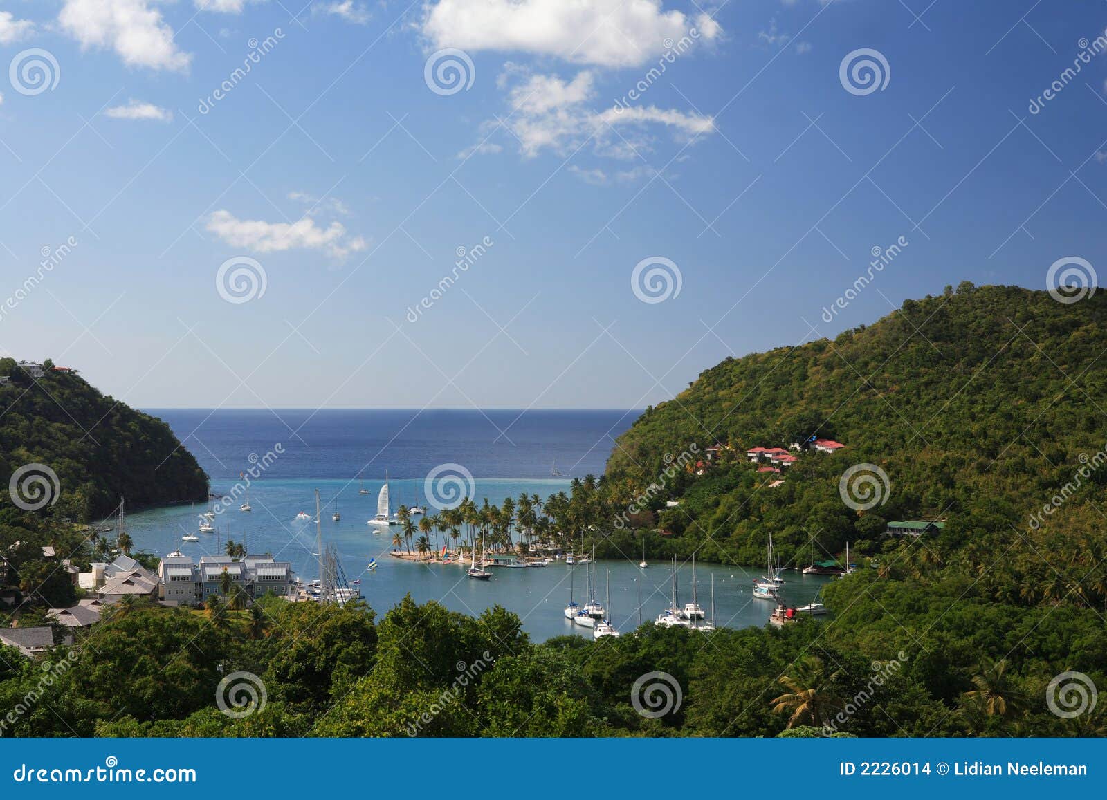 Marigot bay,st Lucia stock photo. Image of lucia, caribbean - 2226014
