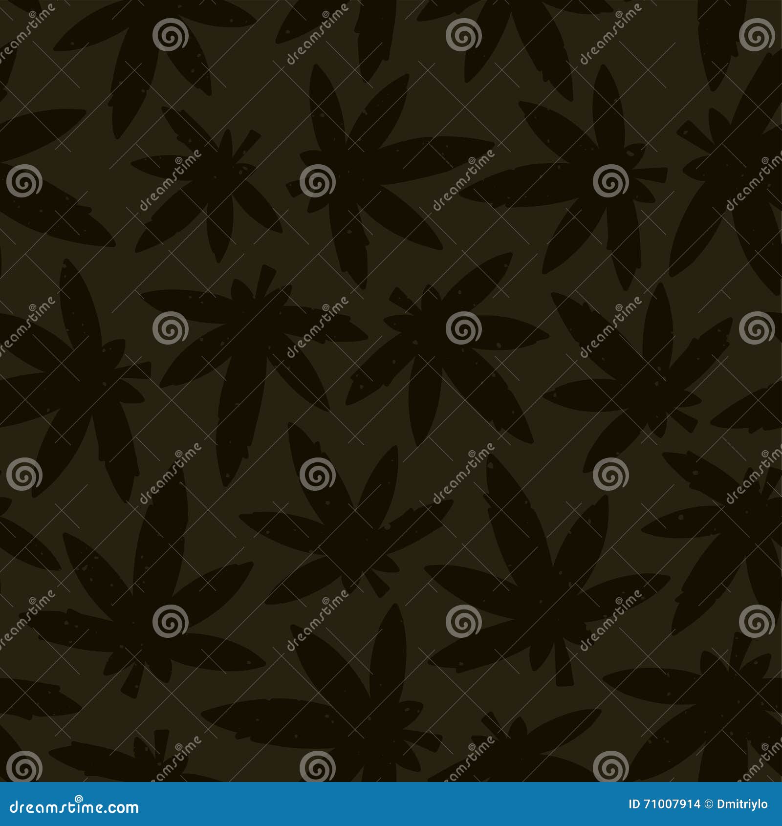 Marihuana Ganja Weed Seamless Vector Pattern Stock Vector ...