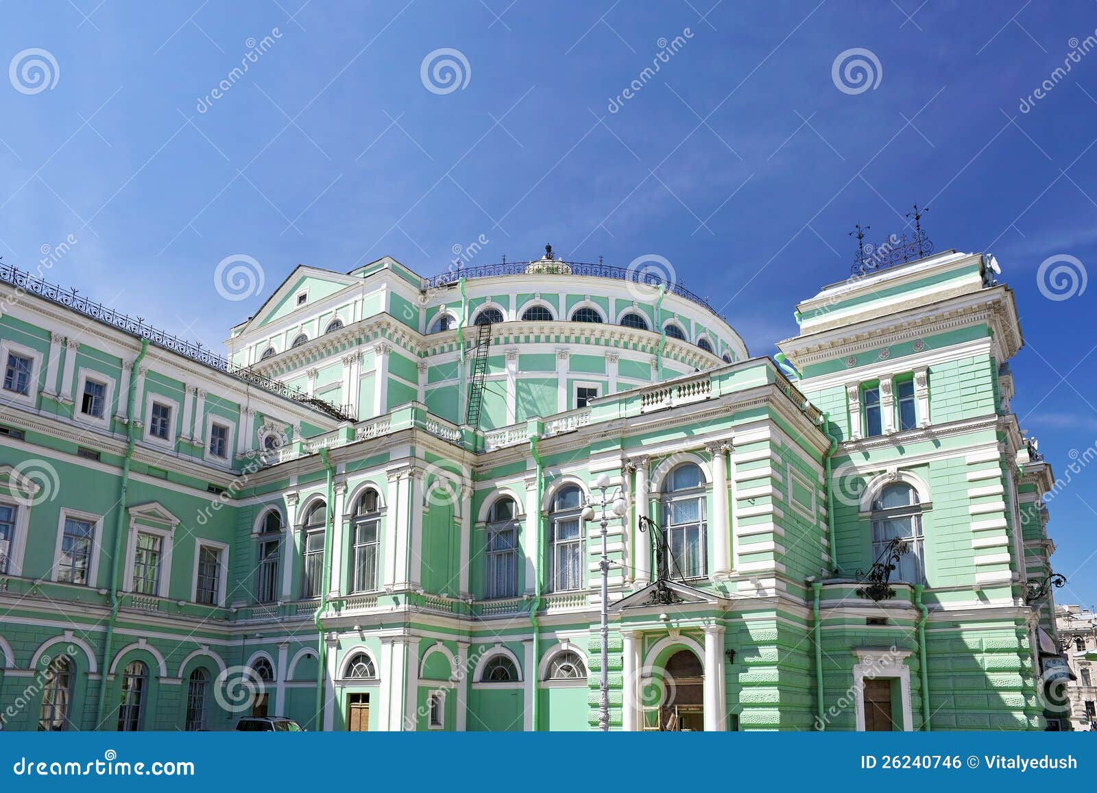 The Mariinsky Opera and Ballet Theater Stock Photo - Image of facade ...