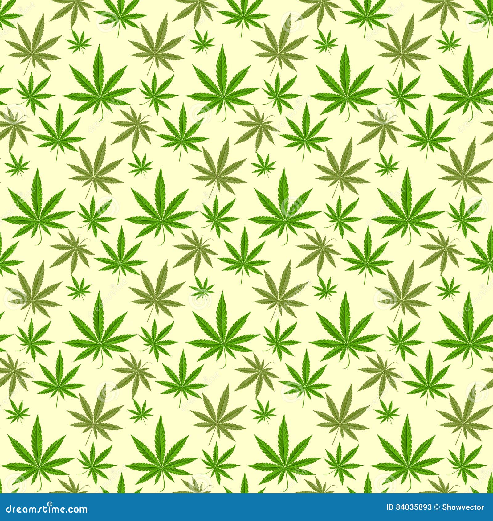 Marijuana Background Vector Seamless Patterns Stock Vector ...