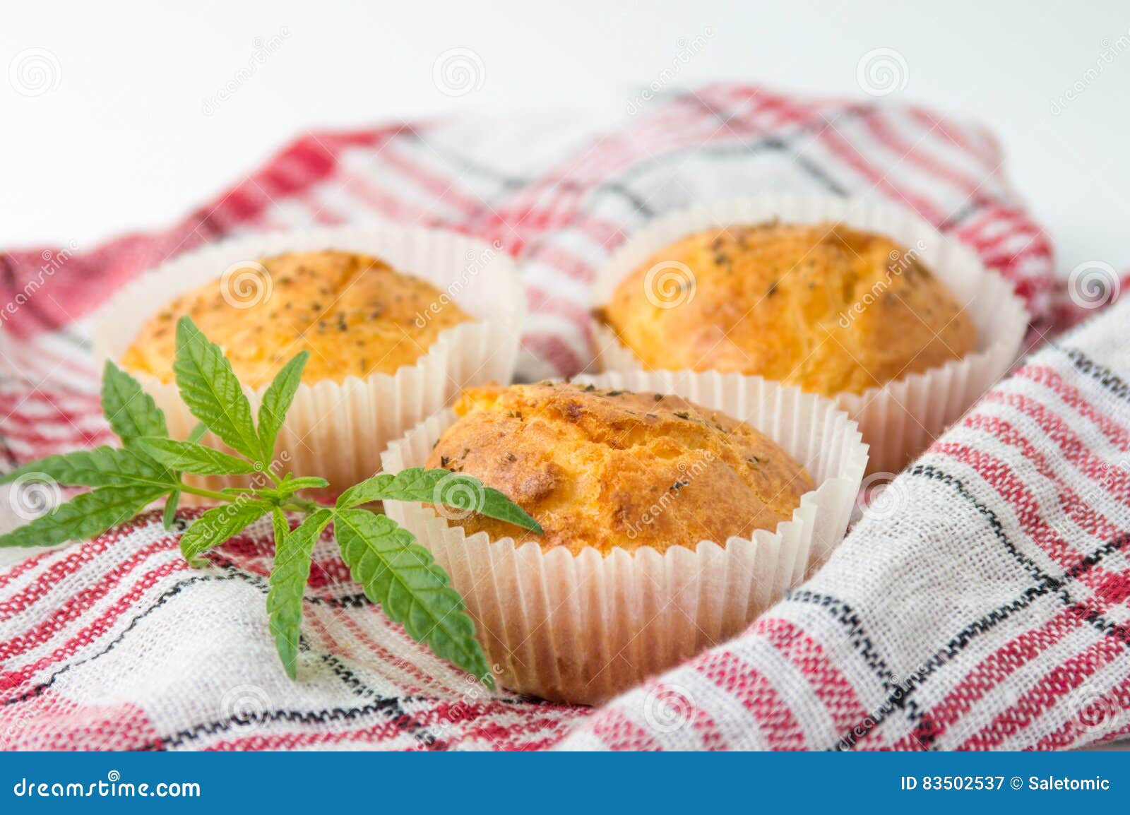 Marijuana Cupcake Muffins on a Plate Stock Image - Image of edible ...