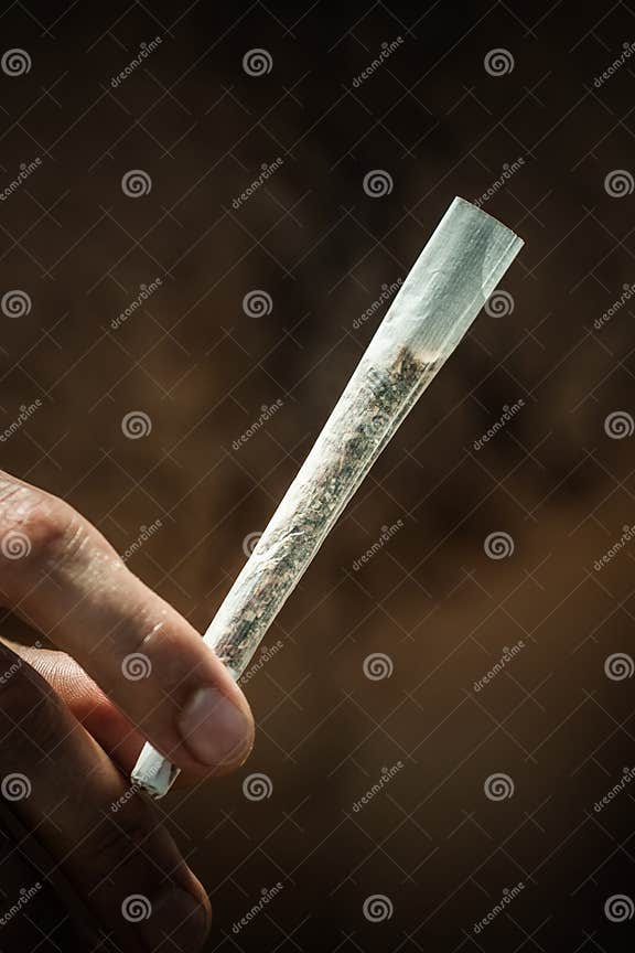 Marijuana joint stock image. Image of illegal, cigarette - 41352627
