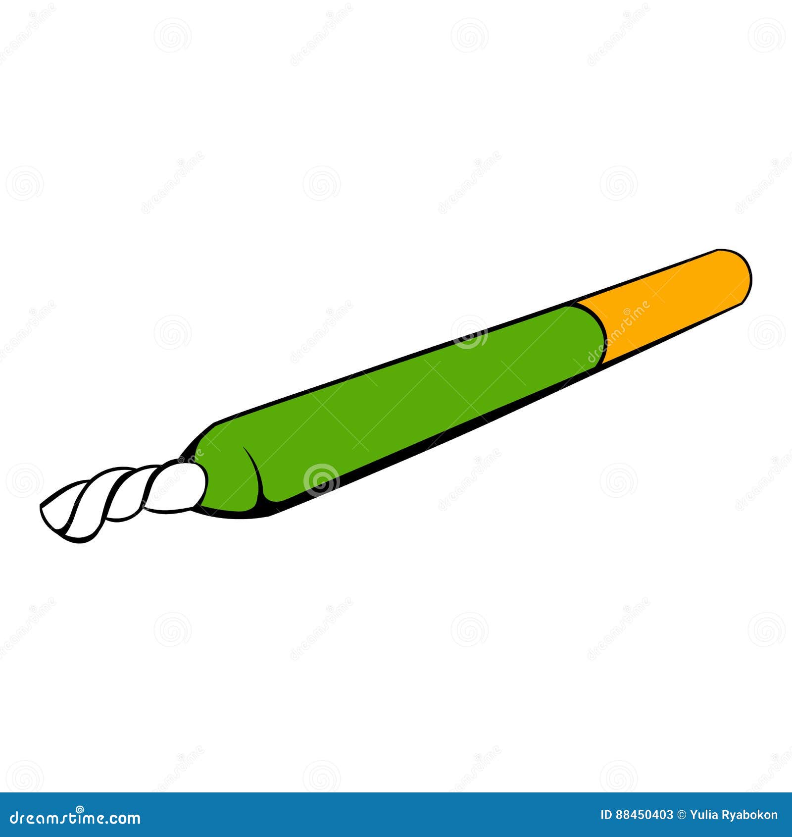 Marijuana Joint Icon Cartoon Stock Vector - Illustration of addictive ...