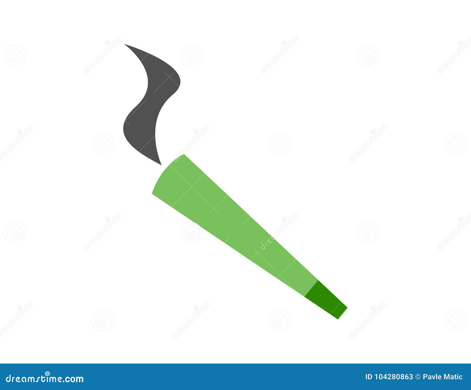 Marijuana Joint Icon Illustration Stock Vector - Illustration of ...
