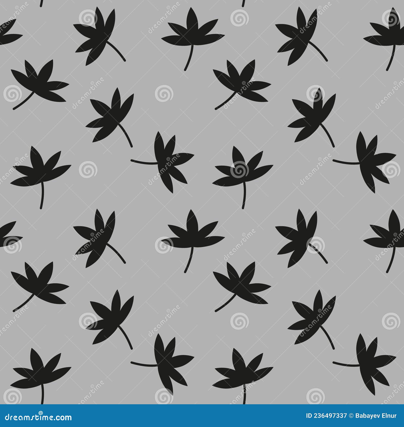 Marijuana Leaf Pattern. Simple Illustration of Marijuana Leaf Vector ...