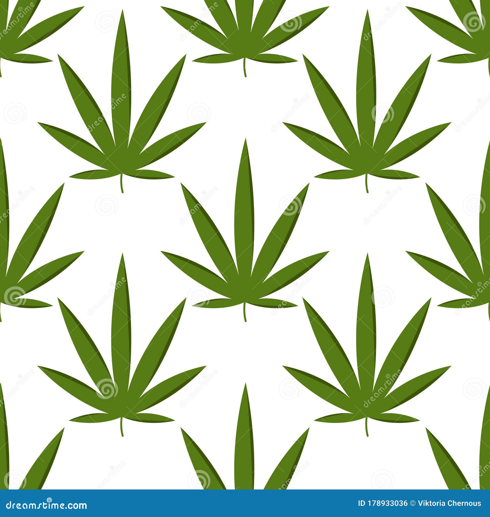 Marijuana Leaf Seamless Pattern, Vector Illustration Stock Illustration ...
