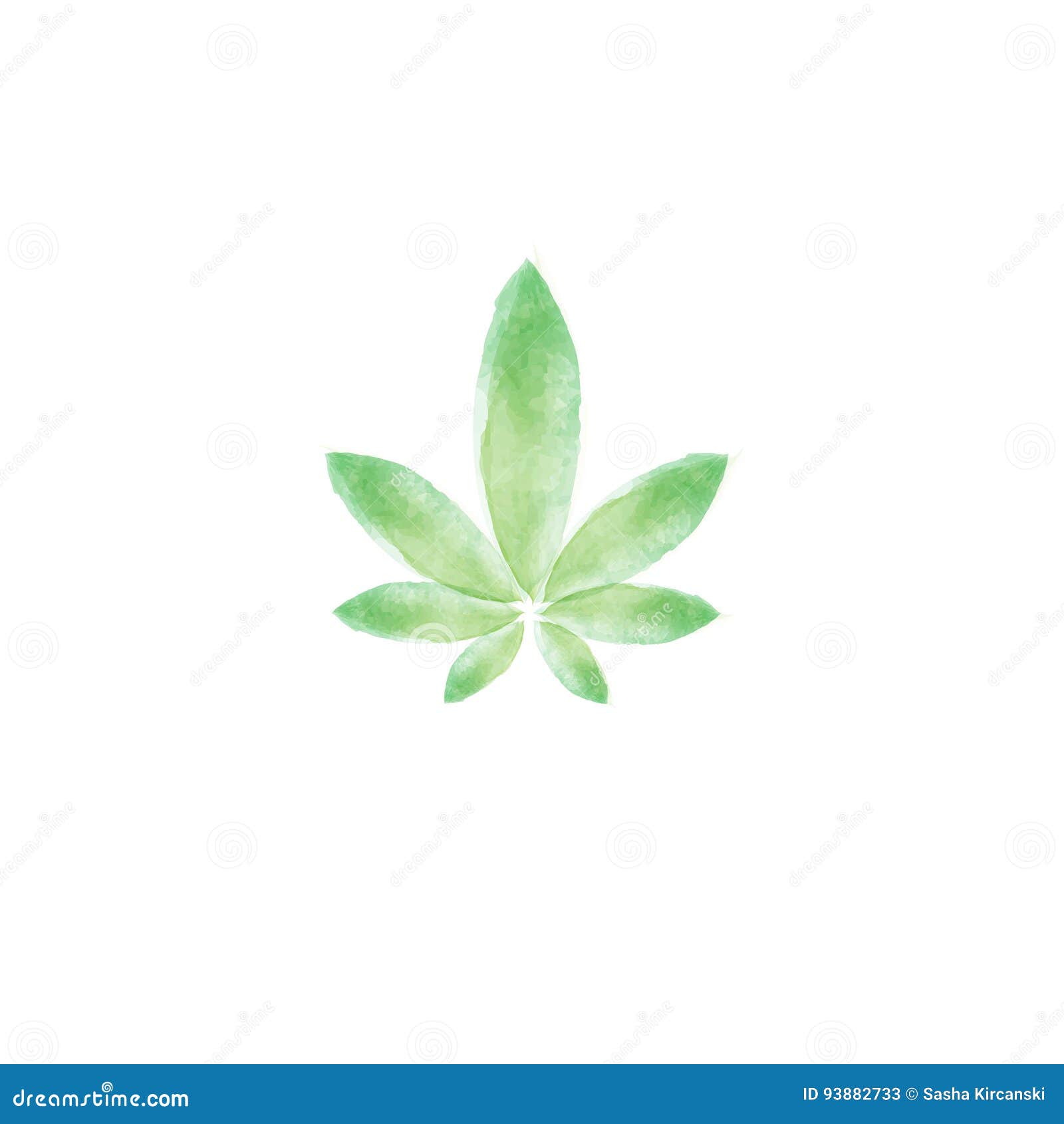 Marijuana Leaf Symbol Vector Illustration Stock Vector - Illustration ...