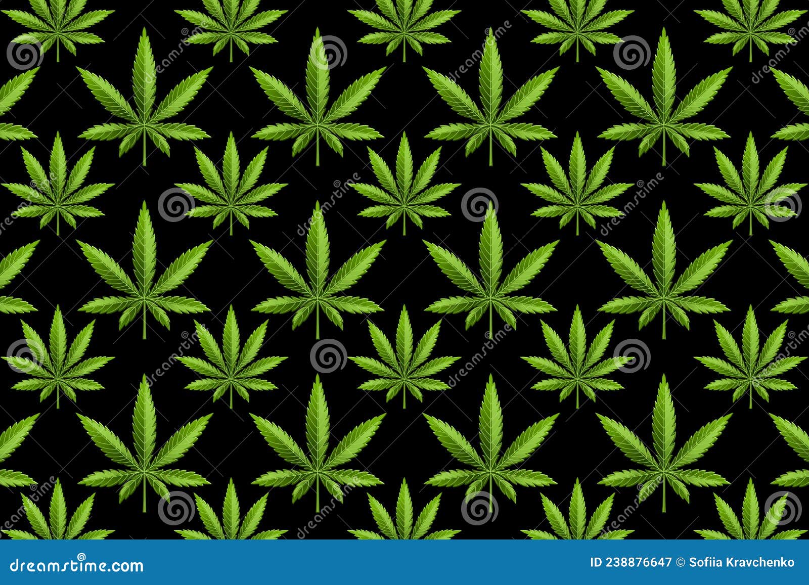 Marijuana Leaf or Cannabis Leaf Weed Pattern Stock Vector ...
