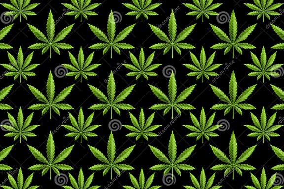 Marijuana Leaf or Cannabis Leaf Weed Pattern Stock Vector ...