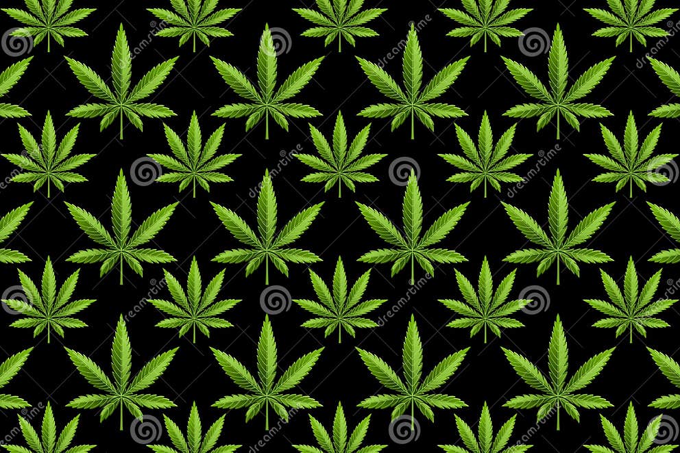 Marijuana Leaf or Cannabis Leaf Weed Pattern Stock Vector ...
