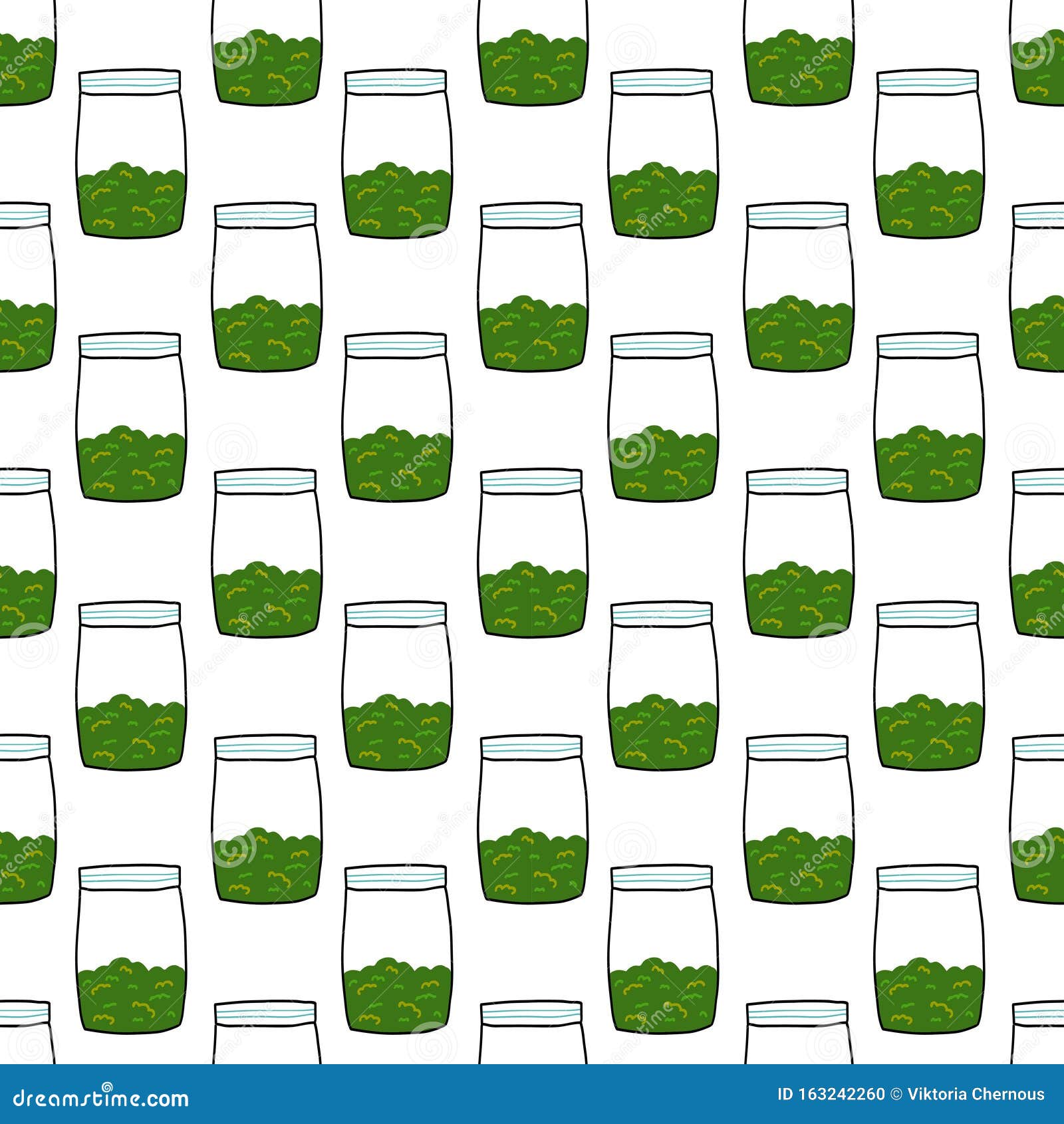 Marijuana Pack Seamless Doodle Pattern, Vector Illustration Stock ...