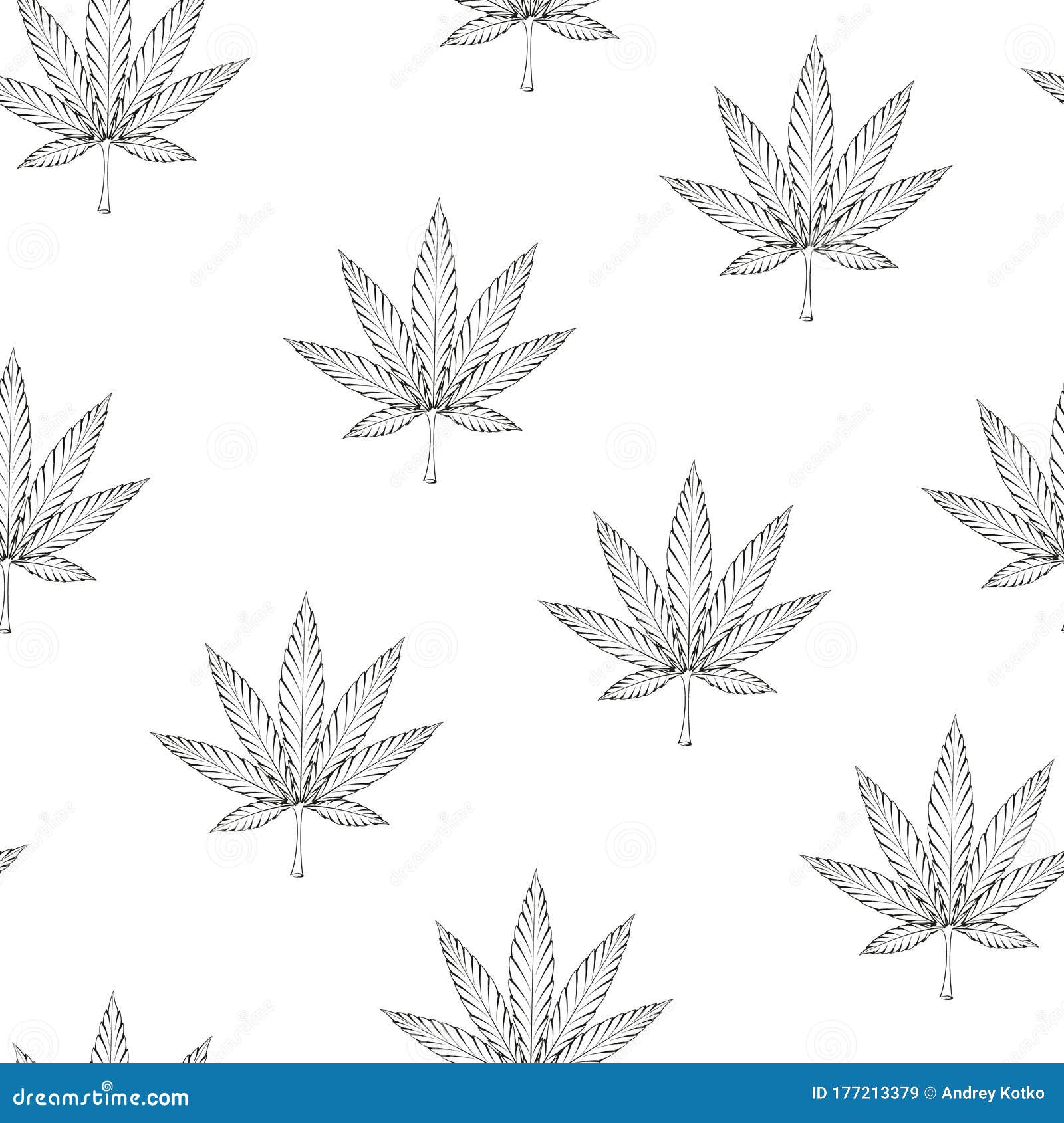 Marijuana Seamless Pattern.Cannabis Leaf Vector Illustration Isolated ... Marijuana Seamless Pattern.Cannabis Leaf Vector Illustration Isolated ...