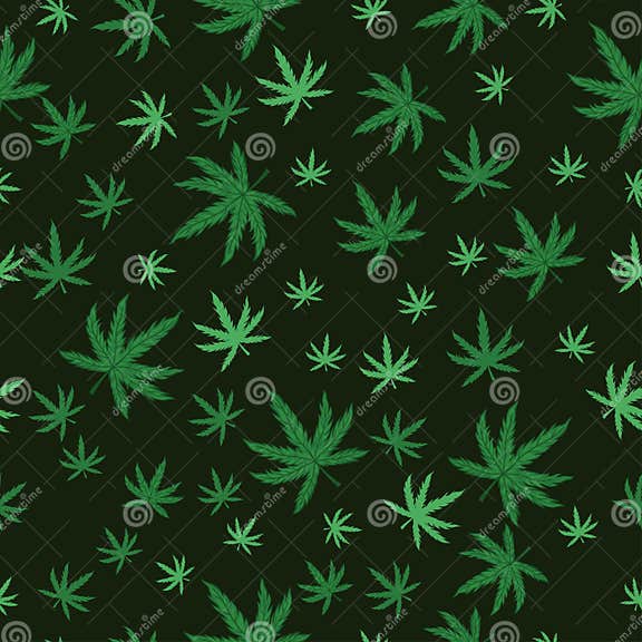 Marijuana Seamless Pattern. for Fabrics, Wrapping Paper. Vector ...
