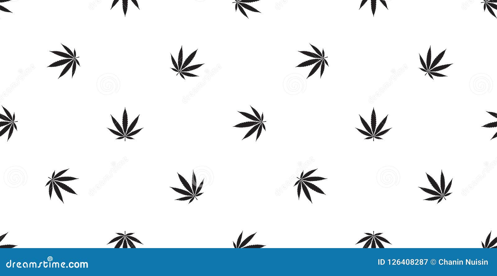 Marijuana Seamless Pattern Weed Cannabis Leaf Tile Scarf Isolated ...
