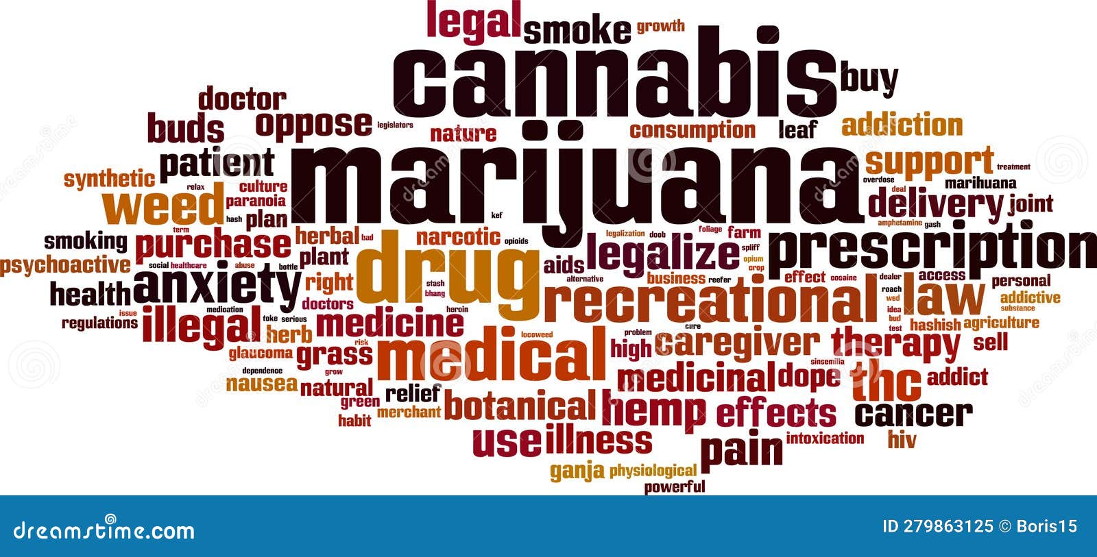 Marijuana word cloud stock vector. Illustration of marijuana - 279863125