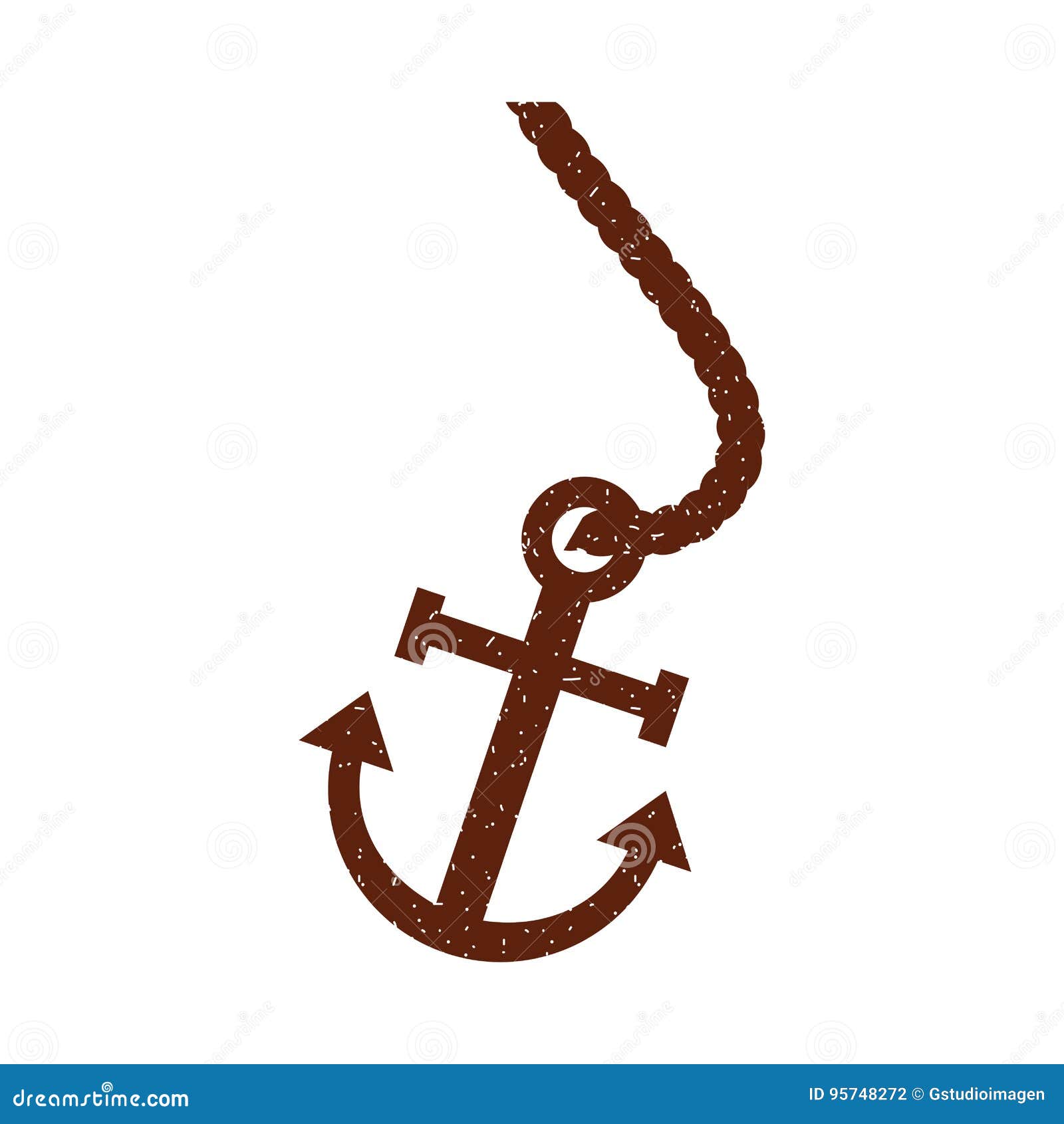 Marin- Ankare Isolerad Symbol Vektor Illustrationer - Illustration av ...