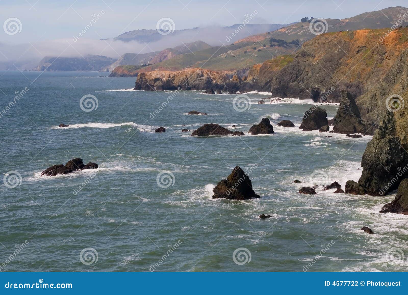 Marin County Coast stock photo. Image of travel, pacific - 4577722