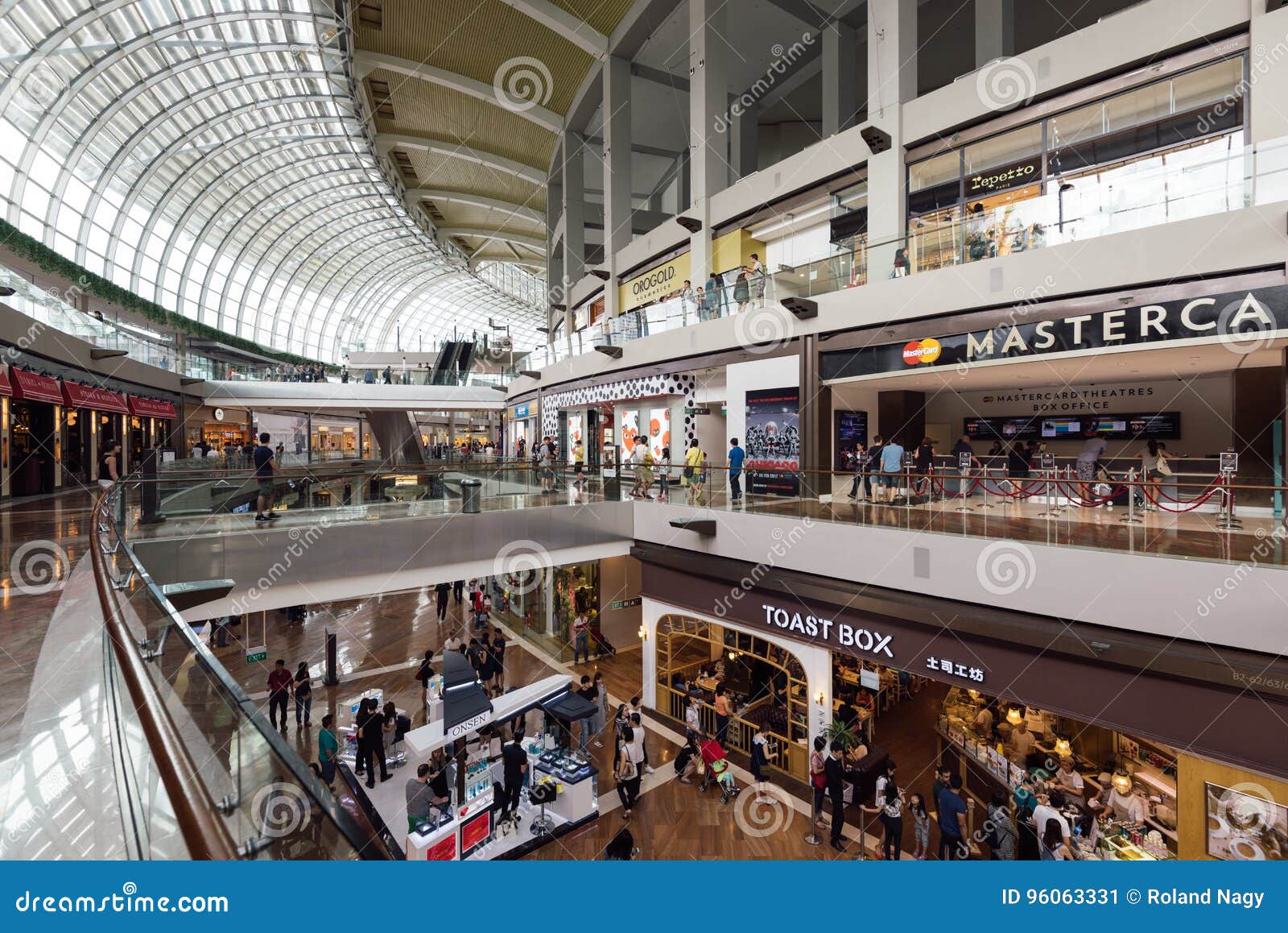 Marina Bay Sands Shopping Mall Singapour Photo éditorial - Image du ...
