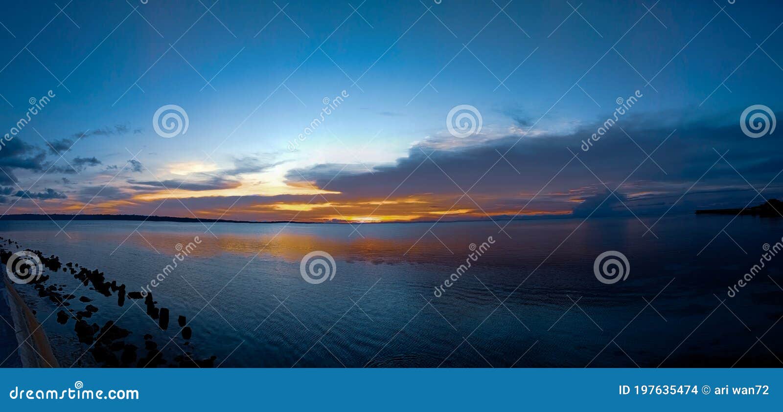 Marina beach, wanci stock photo. Image of afterglow - 197635474