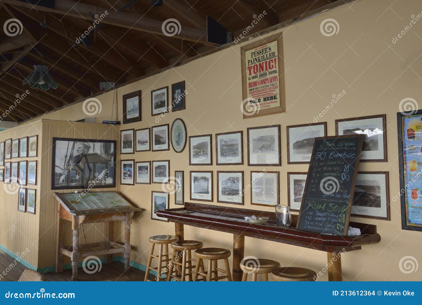 Bar Interior, Marina Cay, BVI Editorial Stock Image - Image of islands ...