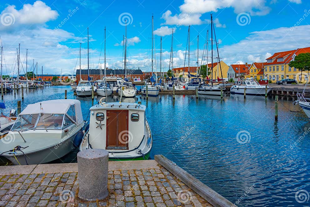 Marina in Danish Town Faaborg Stock Image - Image of outdoors, tourist ...