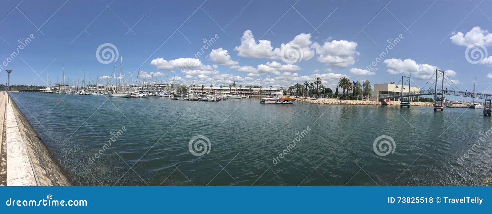 Marina de Lagos panorama editorial stock photo. Image of algarve - 73825518