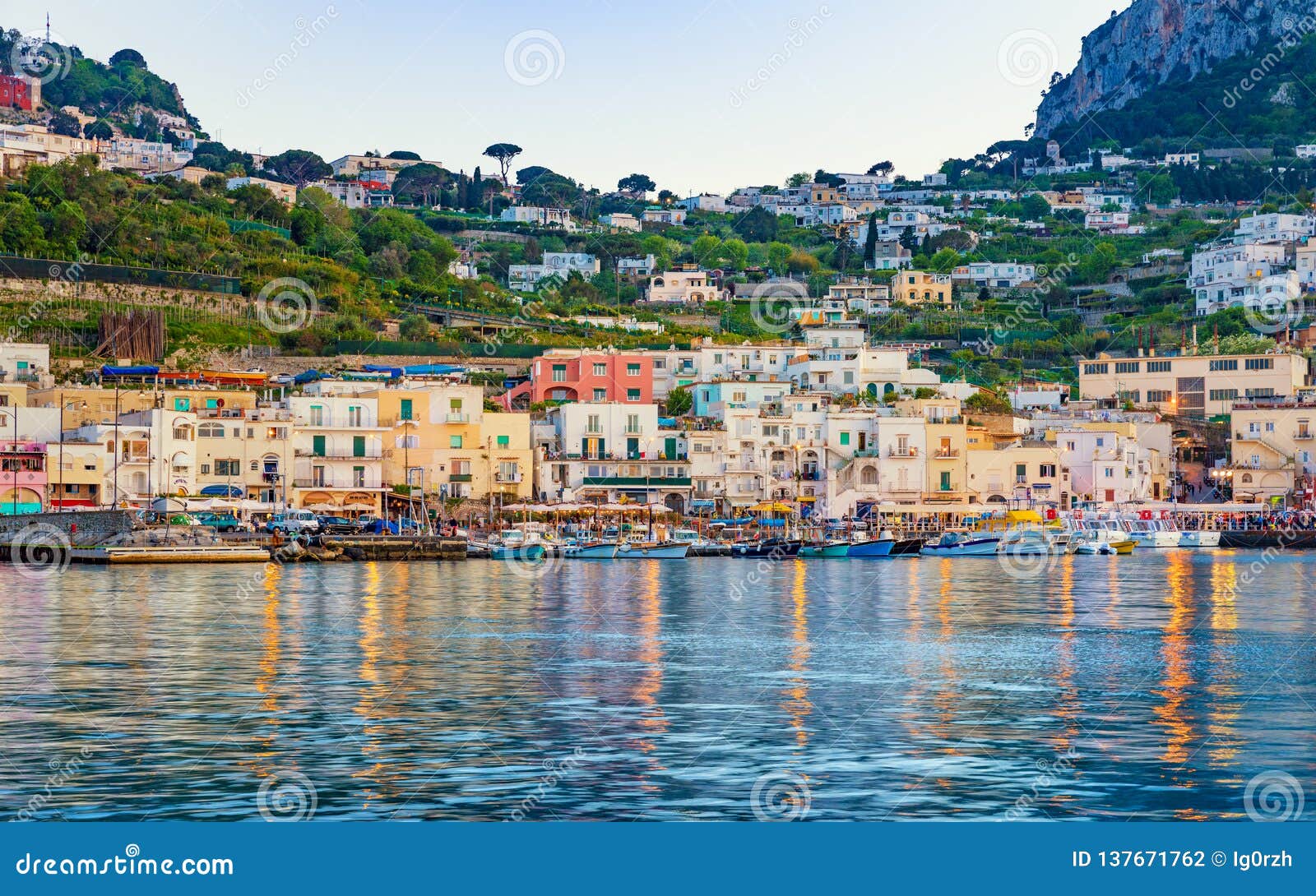 Marina Grande after Sunset, Capri Island, Italy Editorial Photography ... Marina Grande after Sunset, Capri Island, Italy Editorial Photography ...