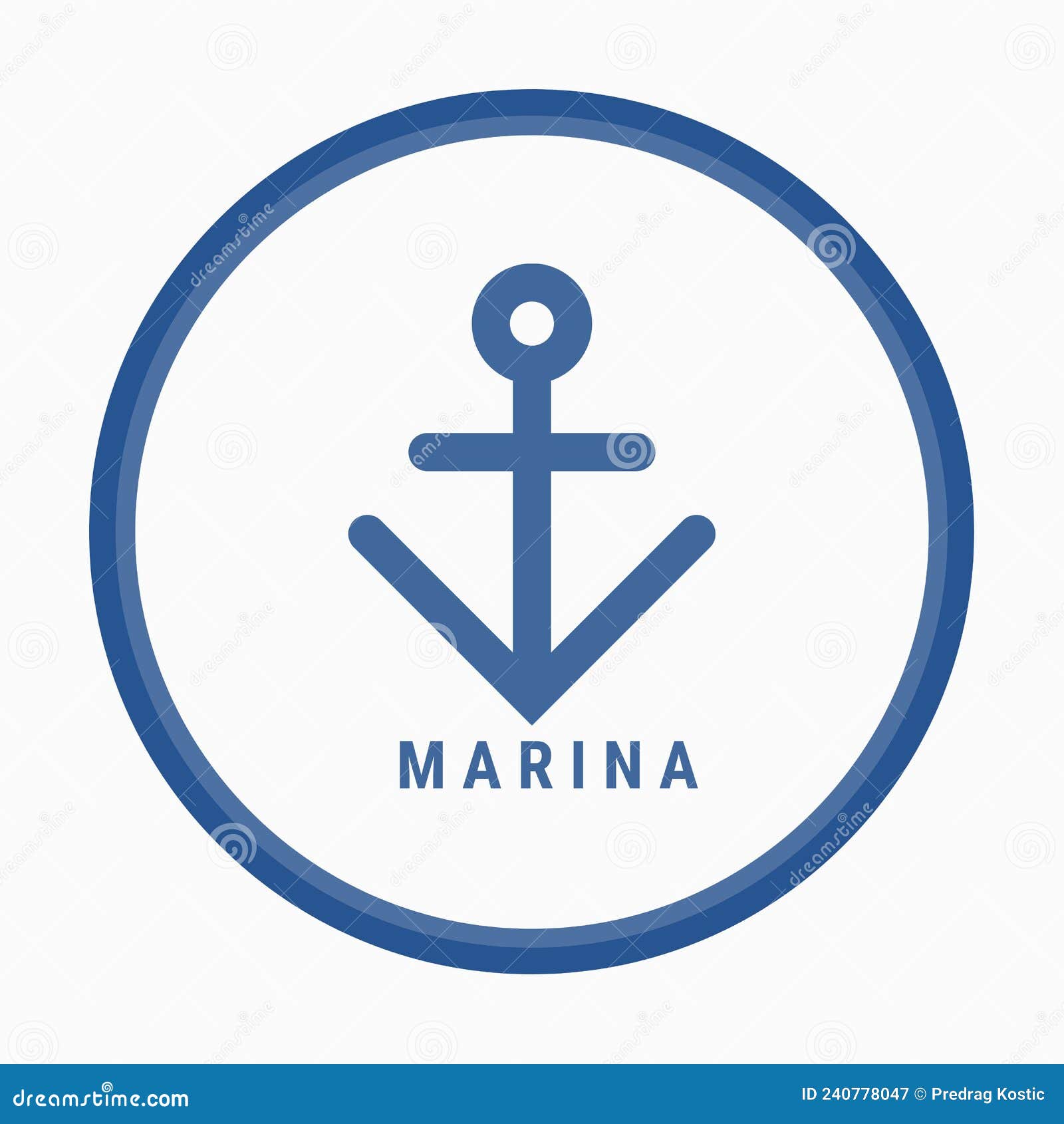 Marina logo stock illustration. Illustration of signage - 240778047