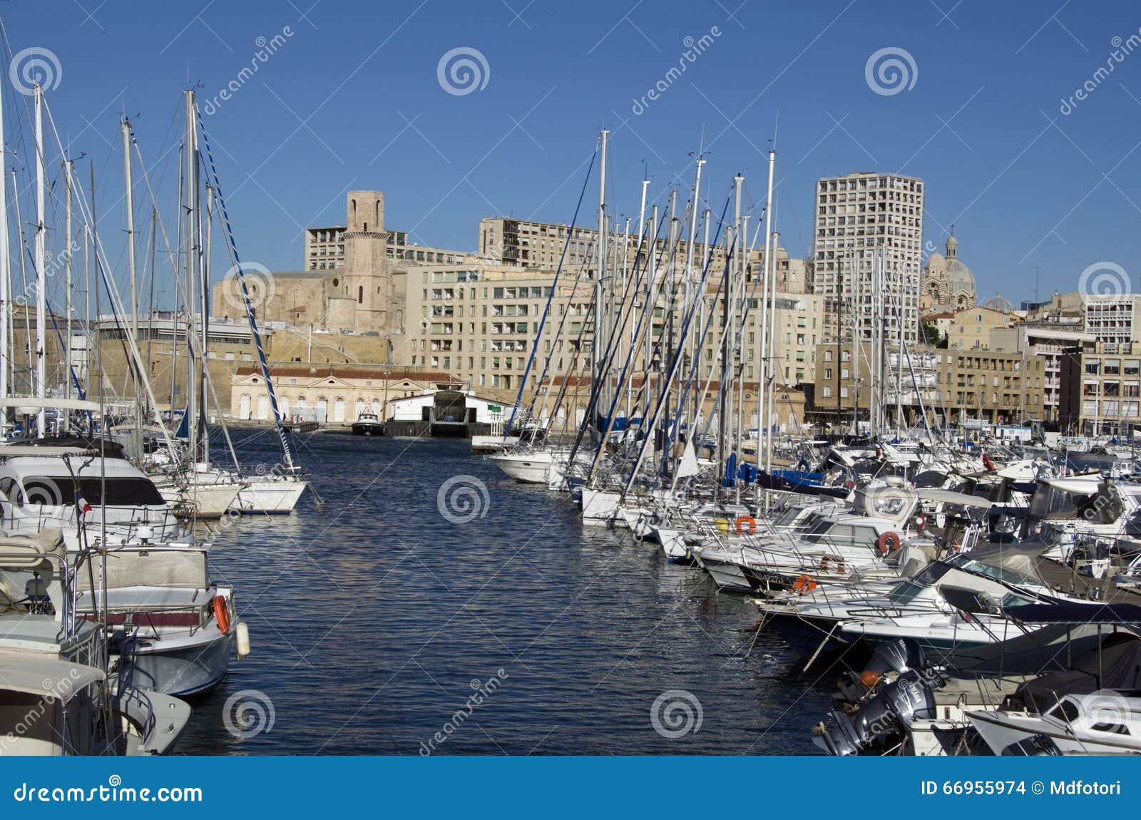 Marina in Marseille France stock photo. Image of french - 66955974