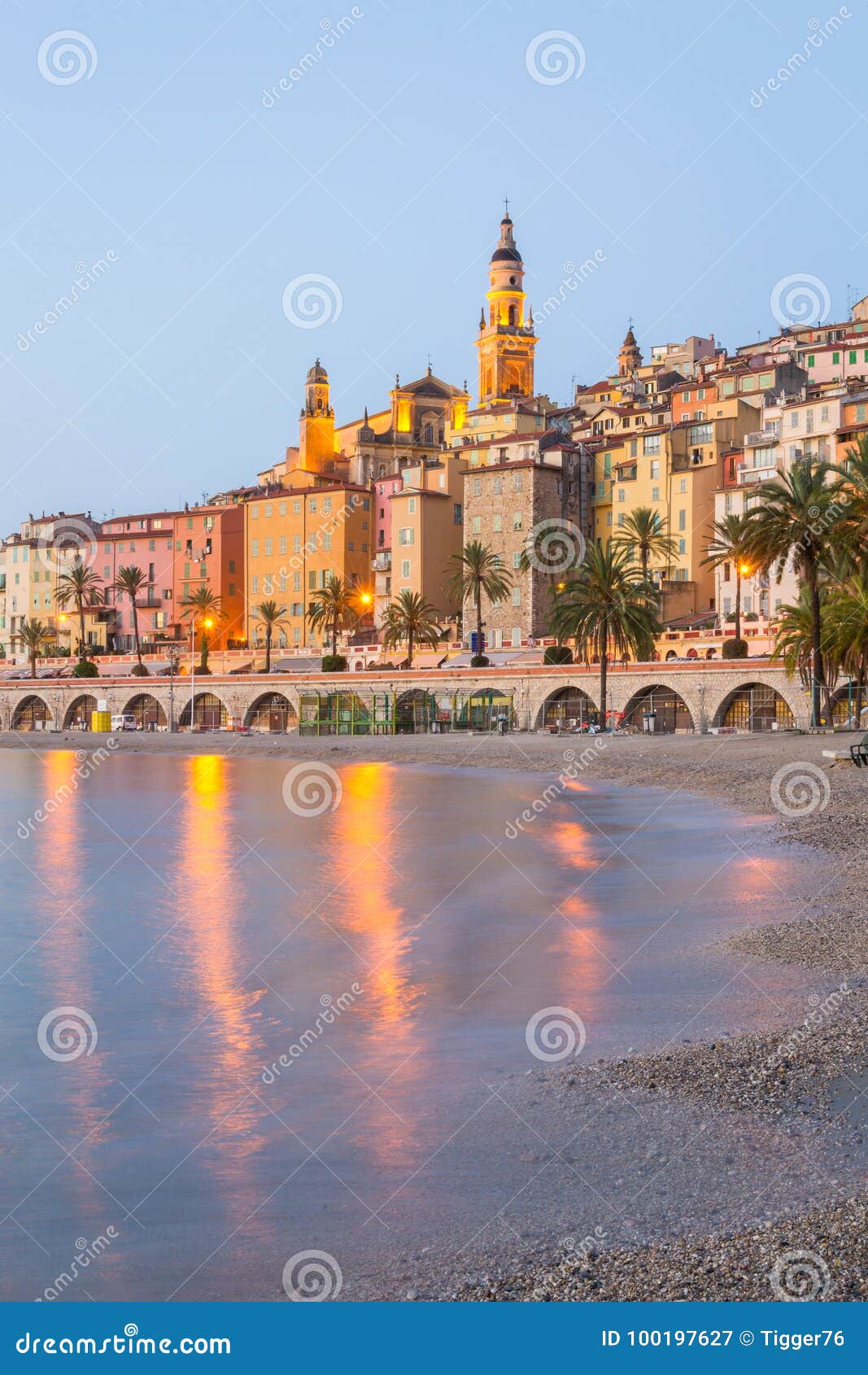 Marina of Menton, France stock image. Image of marina - 100197627